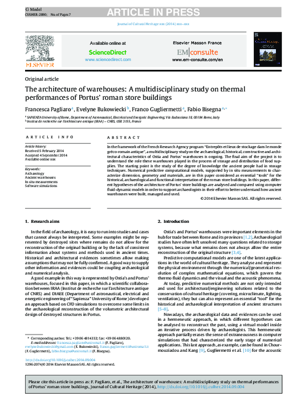 (PDF) The architecture of warehouses: A multidisciplinary study on ...