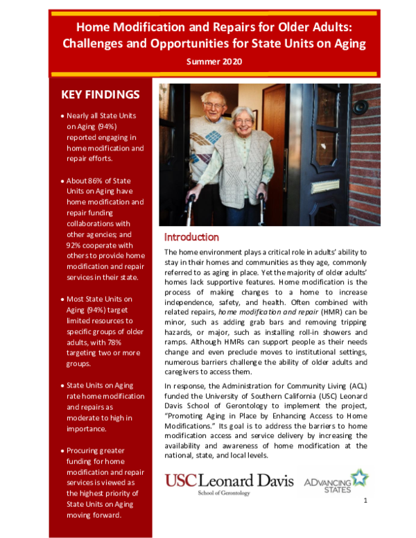 (PDF) Home Modification and Repairs for Older Adults: Challenges and ...