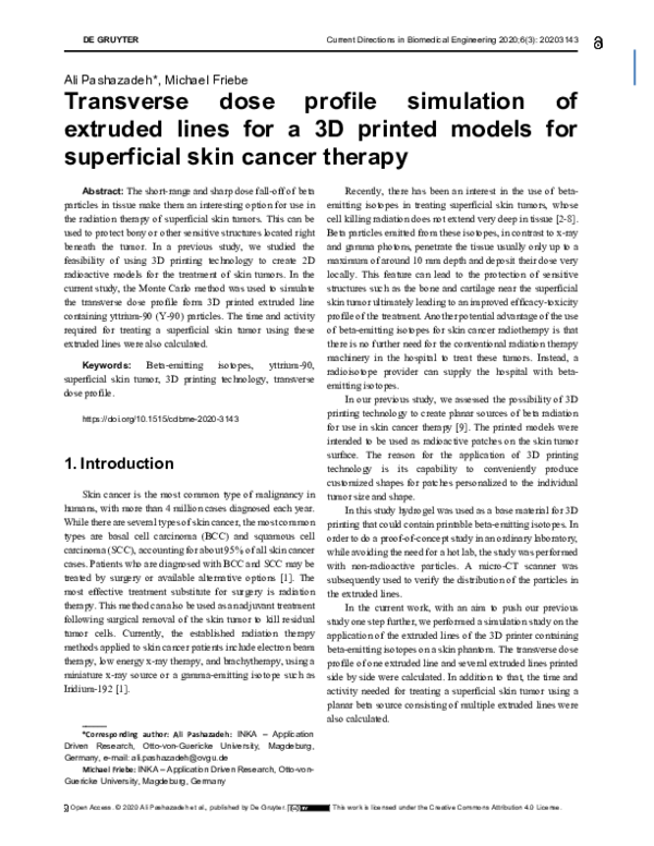 (PDF) Transverse dose profile simulation of extruded lines for a 3D ...