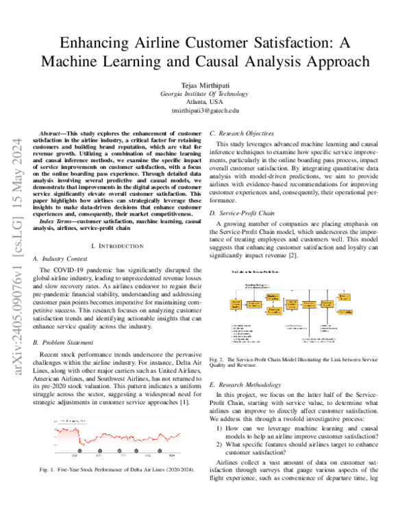 (PDF) Enhancing Airline Customer Satisfaction: A Machine Learning and ...