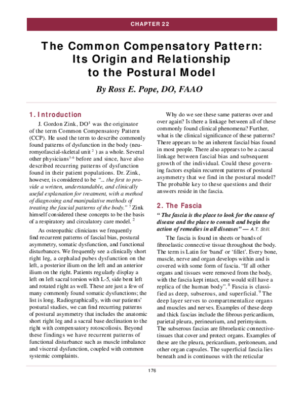 (PDF) The Common Compensatory Pattern : Its Origin and Relationship to ...
