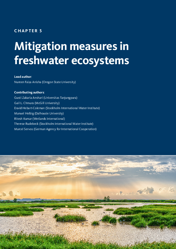 (PDF) Mitigation Measures in Freshwater Ecosystems, chapter in "The ...