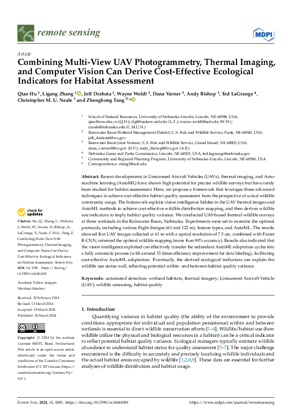 Pdf Combining Multi View Uav Photogrammetry Thermal Imaging And