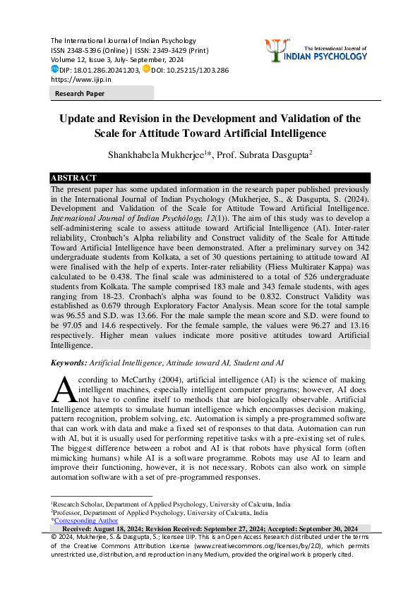(PDF) Update and Revision in the Development and Validation of the Scale for Attitude Toward ...