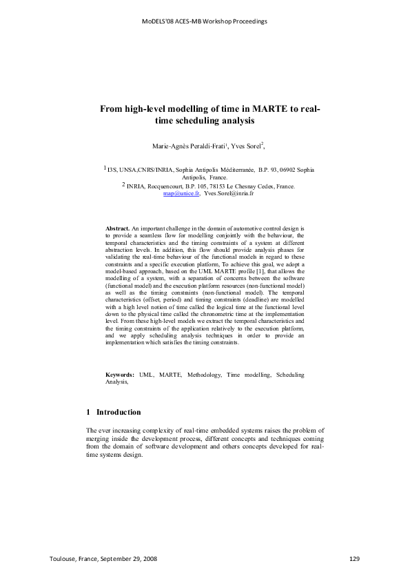 (PDF) Scheduling Analysis