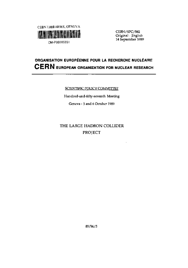 (PDF) The large hadron collider project