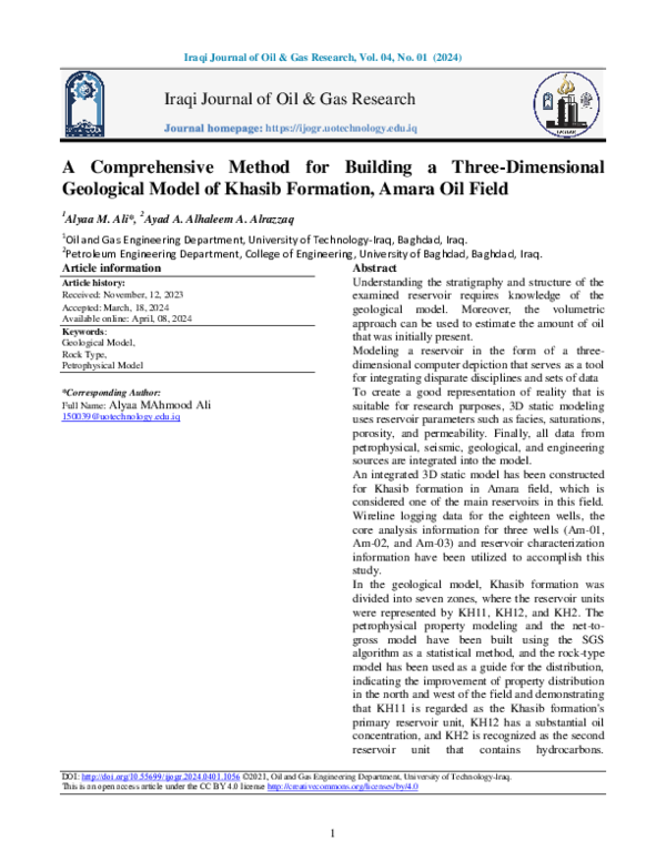 (PDF) A Comprehensive Method for Building a Three-Dimensional ...