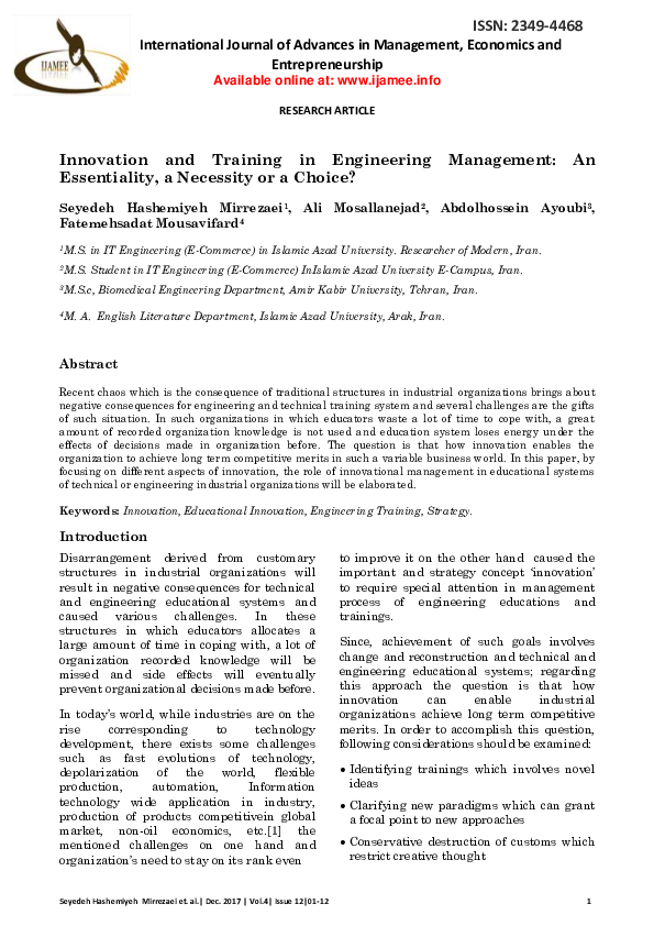 (PDF) International Journal of Advances in Management and Economics