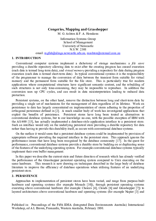 (PDF) Congeries, mapping and Grasshopper