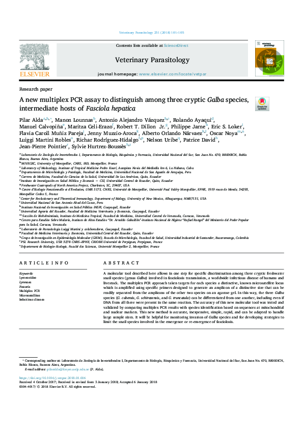 (PDF) A new multiplex PCR assay to distinguish among three cryptic ...
