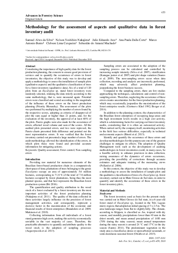(PDF) Methodology for the assessment of aspects and qualitative data in ...