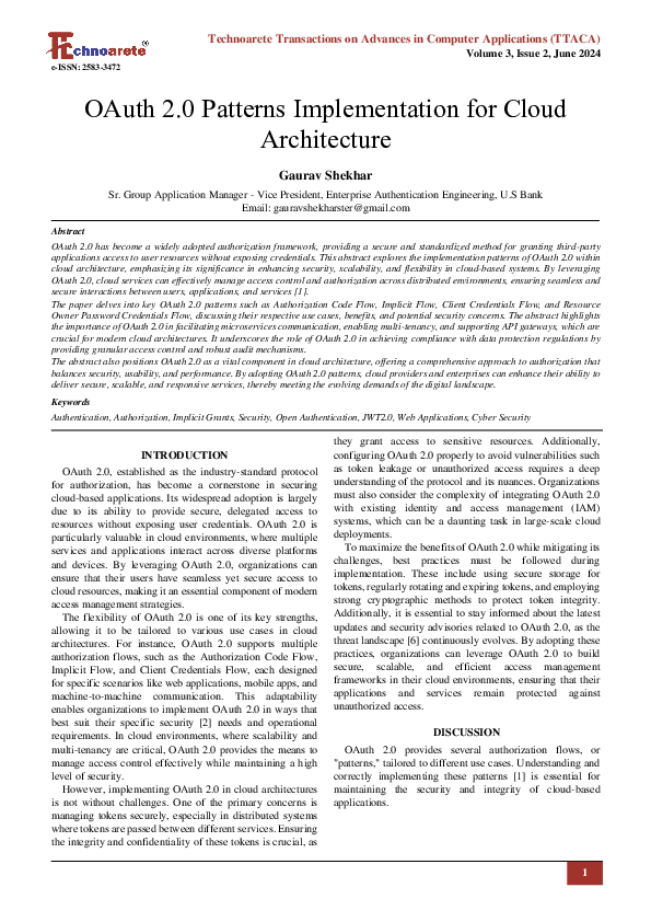 (PDF) OAuth-patterns