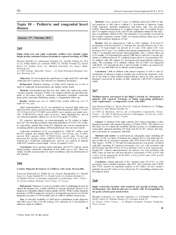 (PDF) 265: Right atrial area and right ventricular outflow tract ...