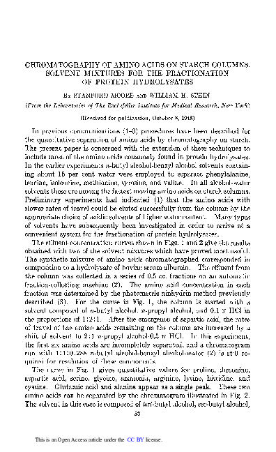 (PDF) Chromatography of Amino Acids on Starch Columns. Solvent Mixtures ...