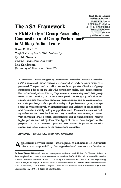 (PDF) The ASA Framework