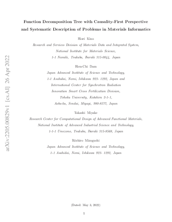 (PDF) Function Decomposition Tree with Causality-First Perspective and ...