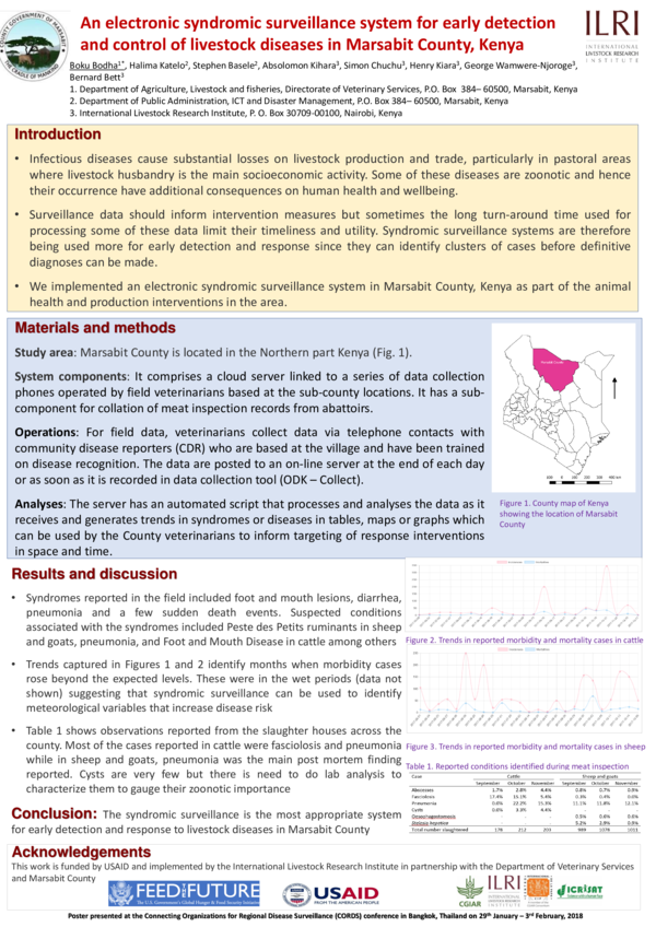 Pdf An Electronic Syndromic Surveillance System For Early Detection And Control Of Livestock
