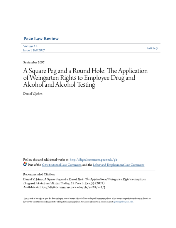(PDF) A Square Peg and a Round Hole: The Application of Weingarten ...