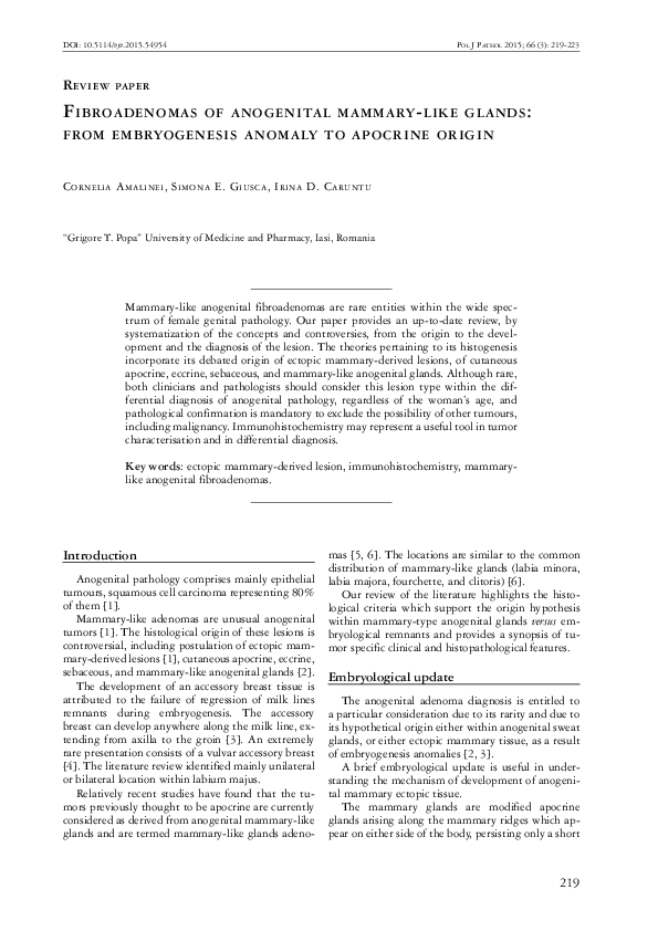 (PDF) Fibroadenomas of anogenital mammary-like glands: from ...