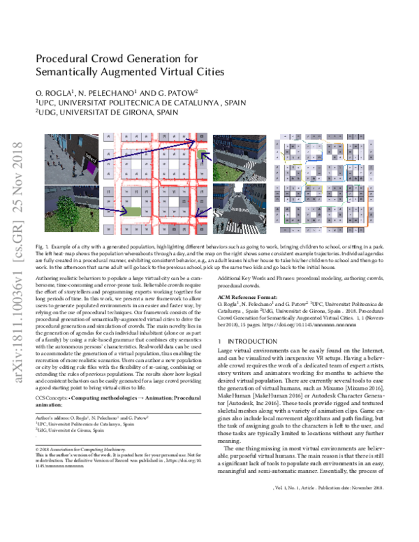 (PDF) Procedural Crowd Generation for Semantically Augmented Virtual Cities