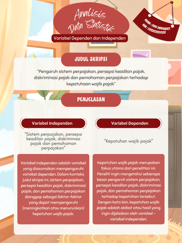 (PDF) Poster Variabel Dependen dan Independen | Diah Indrawati ...
