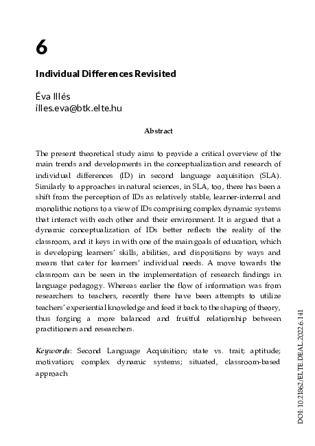 (PDF) Individual Differences Revisited