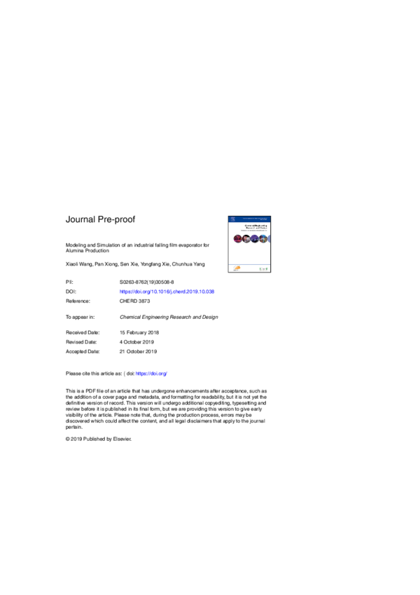 (PDF) Modeling and simulation of an industrial falling film reactor ...