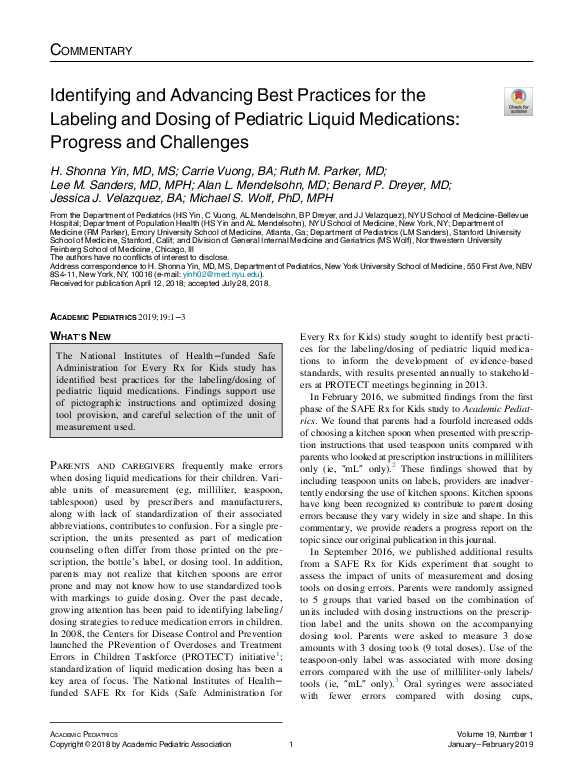 (PDF) Identifying and Advancing Best Practices for the Labeling and ...