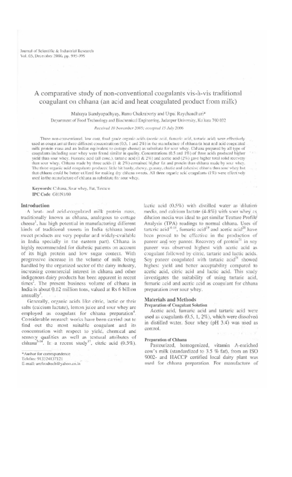 (PDF) A comparative study of non-conventional coagulants vis-a-vis ...