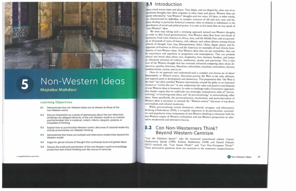(PDF) Non Western Ideas