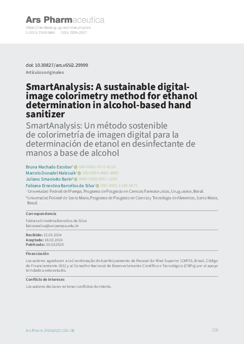 (PDF) SmartAnalysis: A sustainable digital-image colorimetry method for ...