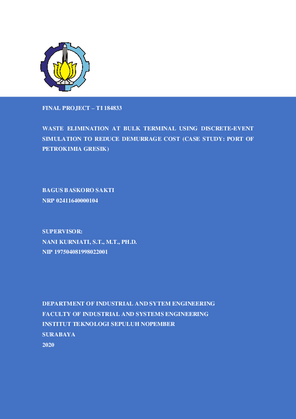 (PDF) Waste Elimination at Bulk Terminal Using Discrete-Event Simulation to Reduce Demurrage ...