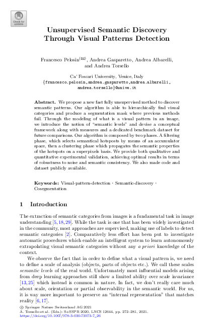 (PDF) Fast Unsupervised Semantic Pattern Discovery