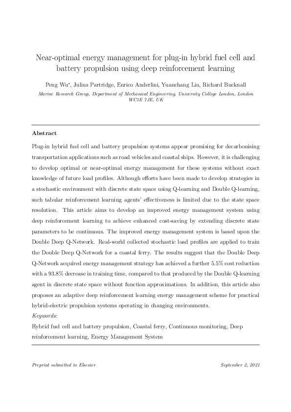 (PDF) Near-optimal energy management for plug-in hybrid fuel cell and battery propulsion using ...