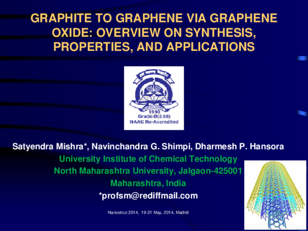 (PDF) Graphite to Graphene via Graphene Oxide: An Overview on Synthesis ...