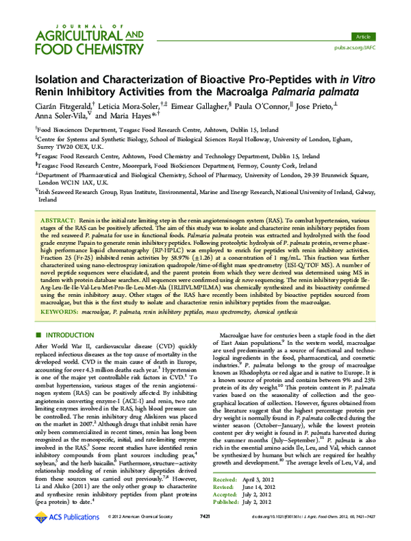 (PDF) Isolation and Characterization of Bioactive Pro-Peptides with in ...