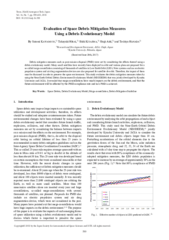 Pdf Evaluation Of Space Debris Mitigation Measures By Neutrosophic Multimoora Method