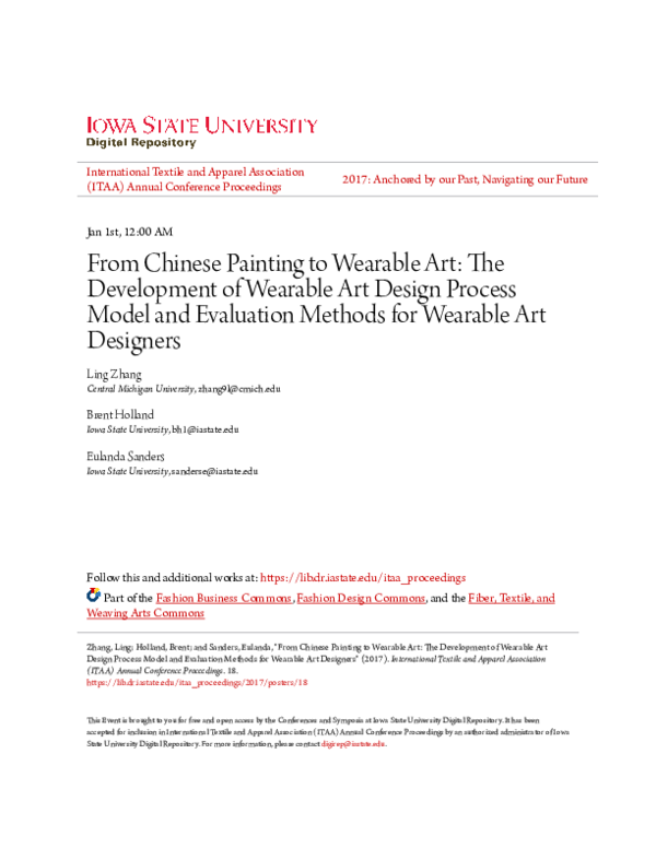 (PDF) From Chinese Painting to Wearable Art: The Development of ...