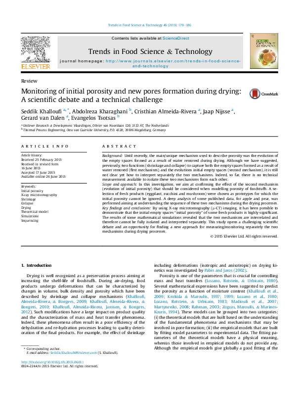 (PDF) Monitoring of initial porosity and new pores formation during ...