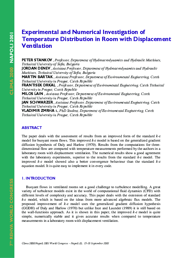 (PDF) Experimental and Numerical Investigation of Temperature ...