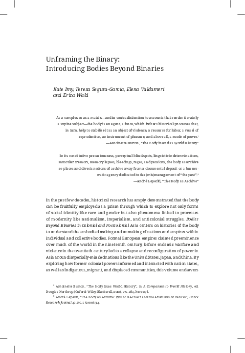 (PDF) "Unframing the Binary: Introducing Bodies Beyond Binaries ...
