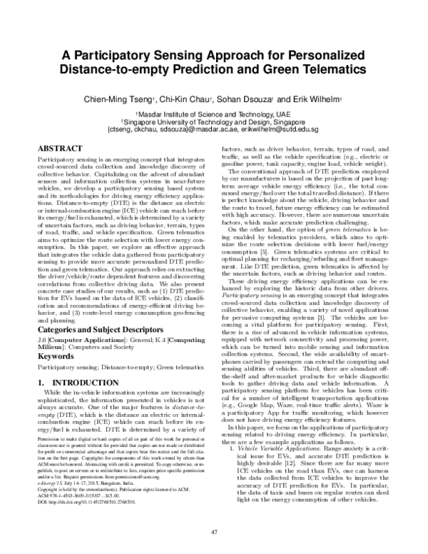 (PDF) A Participatory Sensing Approach for Personalized Distance-to ...