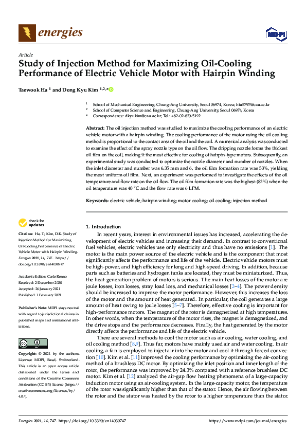 (PDF) Study of Injection Method for Maximizing Oil-Cooling Performance ...