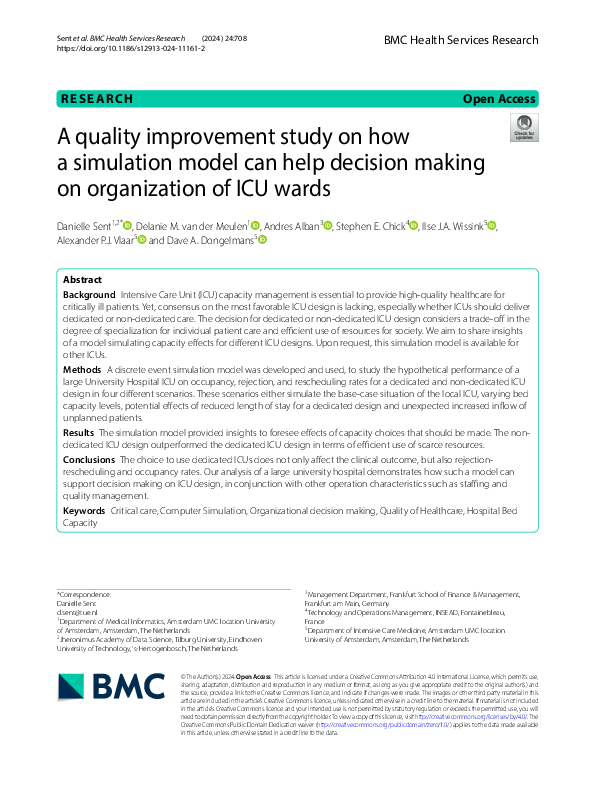 (PDF) A quality improvement study on how a simulation model can help ...