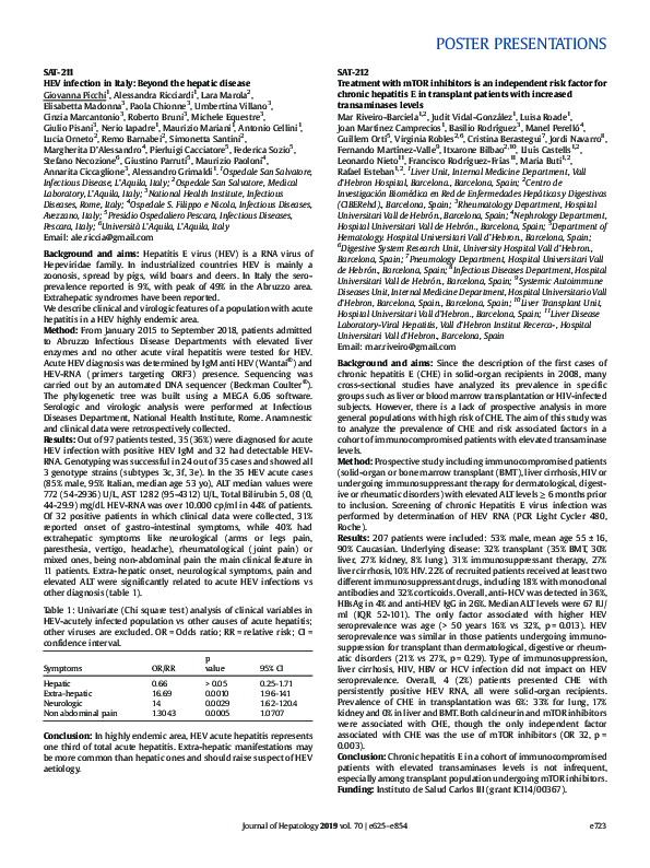 (PDF) SAT-211-HEV infection in Italy: Beyond the hepatic disease ...