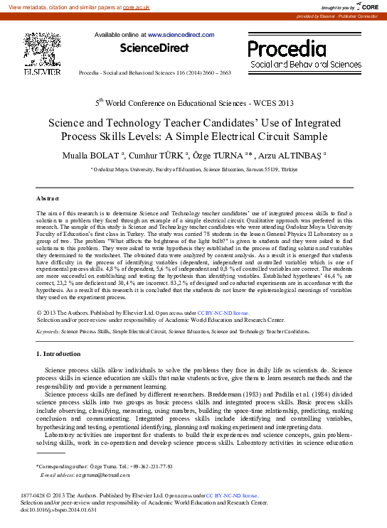 (PDF) Science and Technology Teacher Candidates’ Use of Integrated ...