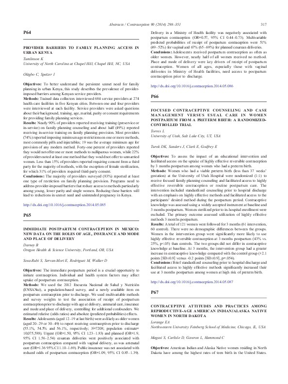 (PDF) Contraceptive attitudes and practices among reproductive-age American Indian/Alaska native ...