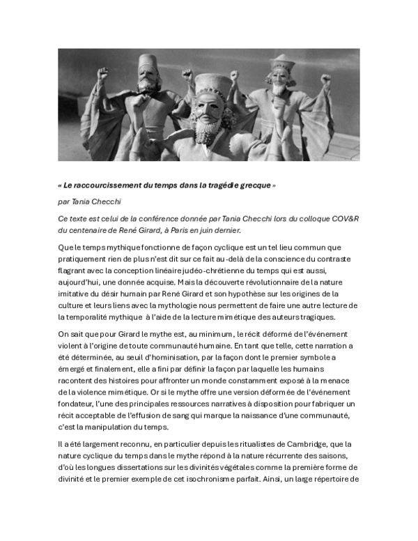 (PDF) "Le raccourcissement du temps dans la tragédie grecque¨