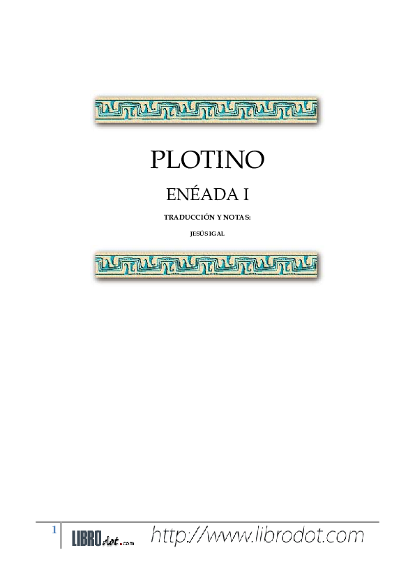 (PDF) Plotino,Eneada