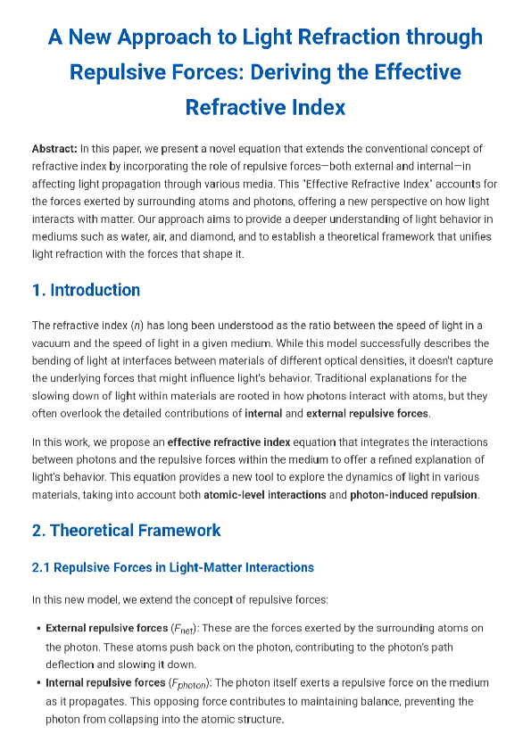 (PDF) The theory of repulsive forces and equilibrium of the universe ...